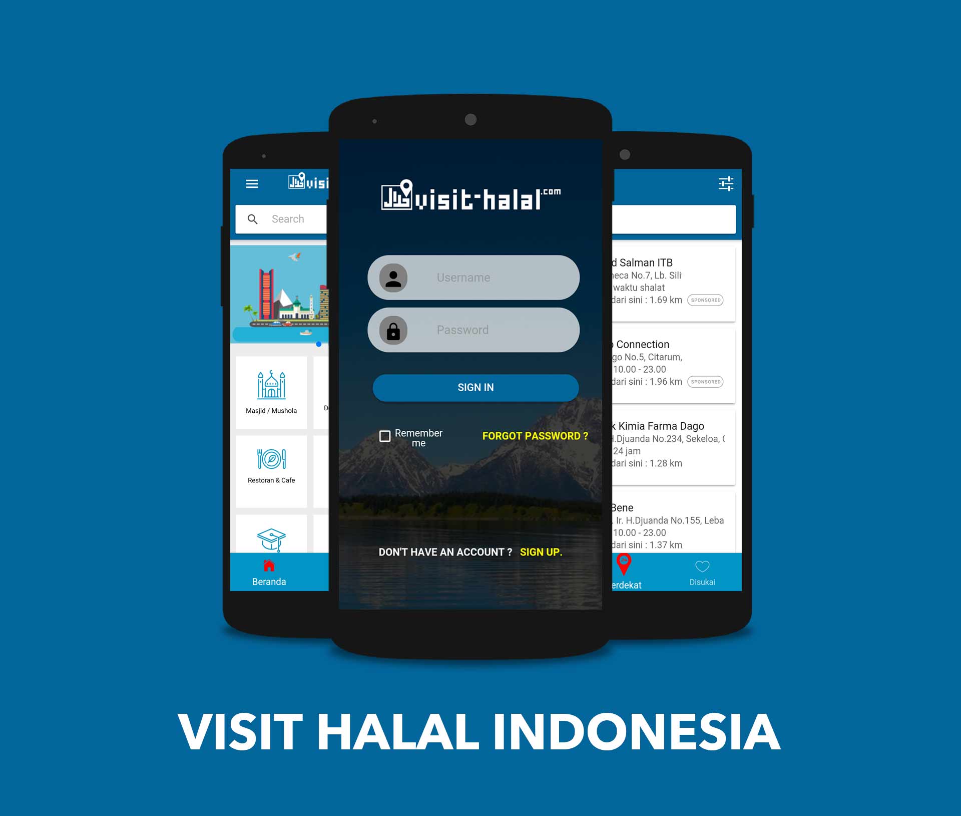 Aplikasi Pencarian Resto Halal - Mobile App Developer Indonesia - Jasa Pembuatan Aplikasi ...